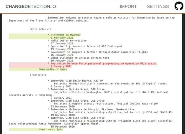 Changedetection.io: Free and Open-Source Tool for Monitoring Website Changes > Ngolongtech